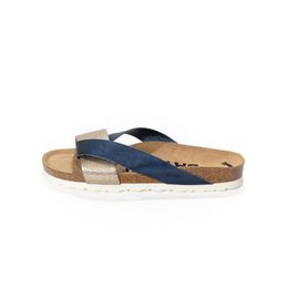Bayton Pantolette 'Mildura' Damen Gr&ouml;&szlig;e 37 navy / gold