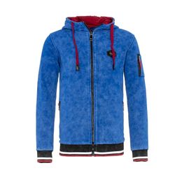 Cipo & Baxx Cipo & Baxx Zip-Up Hoodie male Blue size L