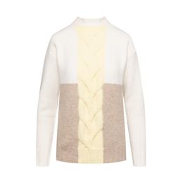 Quiosque Pullover Damen Gr&ouml;&szlig;e S creme / beigemeliert / pastellgelb