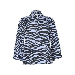 Kaffe CURVE Bluse 'Olena' Damen Gr&ouml;&szlig;e XXXL himmelblau / schwarz