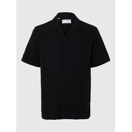 Selected Button Up Shirt 'Sal' male Black size XXL
