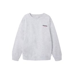name it Sweatshirt M&auml;dchen Gr&ouml;&szlig;e 134/140 graumeliert / rosa / schwarz