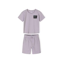 MINOTI Set Jungen Gr&ouml;&szlig;e 116/122 lila / schwarz