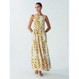 St MRLO Kleid 'REMI' Damen Größe 44 grün / weiß Winterkleid