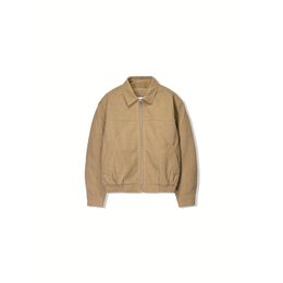 Bershka Between-Season Jacket female Beige size S