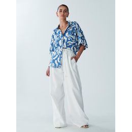 St MRLO Bluse 'KADY' Damen Gr&ouml;&szlig;e L blau / wei&szlig;
