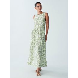 St MRLO Kleid 'REMI' Damen Größe 38 beige / grün Winterkleid