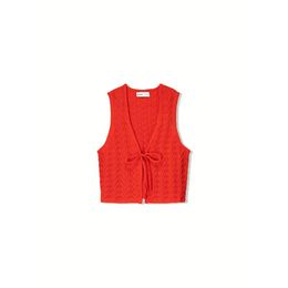 Bershka Knitted Vest female Red size L