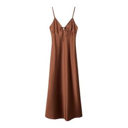 Bershka Kleid Damen Größe 36 braun Winterkleid