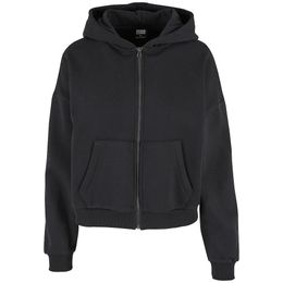 Urban Classics Zip-Up Hoodie female Black size XXXL-4XL