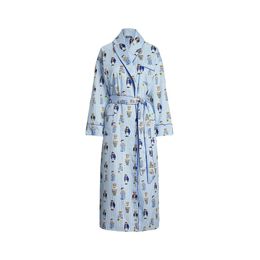 Polo Ralph Lauren Morgenmantel ' Iconic Bear ' Damen Größe L/XL blau