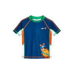 Playshoes UV-Schutz 'DIE MAUS Pirat' Jungen Gr&ouml;&szlig;e 98/104 marine / gr&uuml;n / orange / wei&szlig;