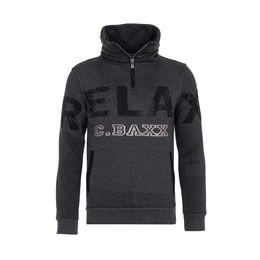 Cipo & Baxx CIPO & BAXX Sweatshirt Herren Gr&ouml;&szlig;e L graumeliert / schwarz