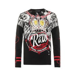 Cipo & Baxx CIPO & BAXX Sweatshirt Herren Gr&ouml;&szlig;e XXL gelb / rot / schwarz / wei&szlig;