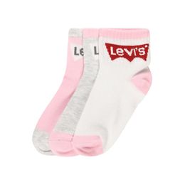 Levi's LEVI'S Socken 'BATWING' M&auml;dchen Gr&ouml;&szlig;e 27 graumeliert / hellpink / rot / wei&szlig;