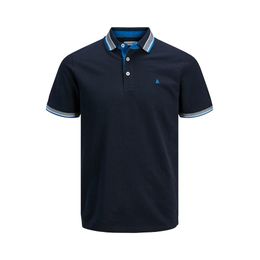 Jack & Jones Plus Jack & Jones Plus Poloshirt 'JJEPAULOS' Herren Größe 7XL marine / azur / weiß
