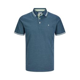 Jack & Jones Plus Jack & Jones Plus Poloshirt 'JJEPAULOS' Herren Größe 5XL marine / pastellgrün / weiß