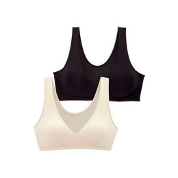 Petite Fleur Umstand Still-BH Damen Gr&ouml;&szlig;e 75 creme / schwarz