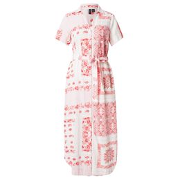 Véro Moda VERO MODA Blusenkleid 'VMMILAN OMIA' Damen Größe 40 rot / weiß Winterkleid