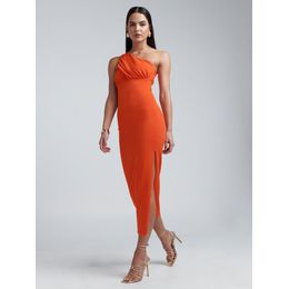 BWLDR Kleid 'WALKER MIDI DRESS' Damen Gr&ouml;&szlig;e 44 dunkelorange