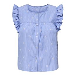 Only Bluse 'ONLAmanda' Damen Gr&ouml;&szlig;e XS blau / wei&szlig;