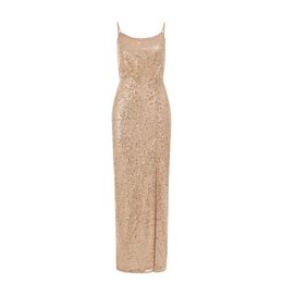 WE Fashion Kleid Damen Gr&ouml;&szlig;e 46 gold Winterkleid