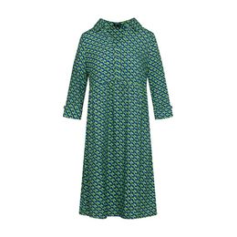 Quiosque Blusenkleid '4VD004' Damen Größe 46 blau / grün Winterkleid
