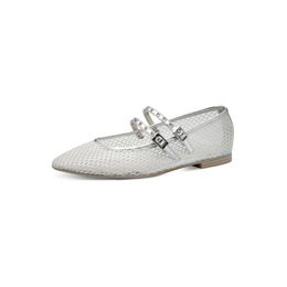 Tamaris Ballet Flats with Strap female Silver size 42