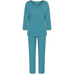 Triumph Pyjama ' Timeless Sensuality ' Damen Gr&ouml;&szlig;e 4XL t&uuml;rkis Winterkleid