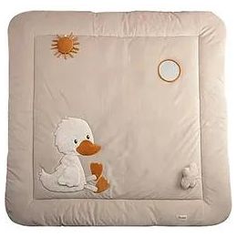 Krabbeldecke Sterntaler "Edda, beige", beige, B:100cm L:100cm, Baumwolle, Polyester, Wohndecken