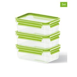 Emsa 3er-Set: Frischhaltedosen "Clip & Close" in Hellgrün - 3x 500 ml - 13% | Aufbewahren-servieren