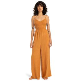 Jumpsuit Billabong "To The Moon", Damen, Gr. L, US-Größen, beige (doeskin), 100% Baumwolle, Overalls