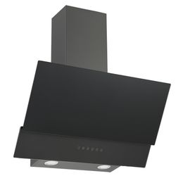 respekta Schräghaube 'CH66090BSGA' Metall/Glas schwarz 90 cm