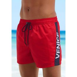 Venice Beach Herren Badeshorts, rot, Gr&ouml;&szlig;e S (46/48)