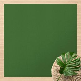 Bilderwelten Kork-Teppich Unifarben gr&uuml;n Korkmatte - Colour Dark Green - Deko Wohnzimmer Schlafzimmer