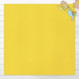 Bilderwelten Kork-Teppich Unifarben gelb Korkmatte - Colour Lemon Yellow - Deko Wohnzimmer Schlafzimmer