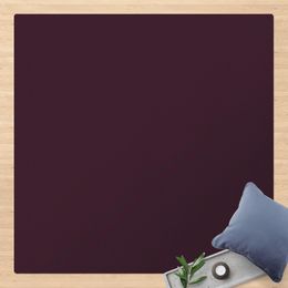 Bilderwelten Kork-Teppich Unifarben violett Korkmatte - Aubergine - Deko Wohnzimmer Schlafzimmer