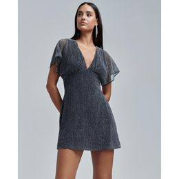 BWLDR Kleid 'Serla' Damen Gr&ouml;&szlig;e 42 dunkelgrau / silber Winterkleid