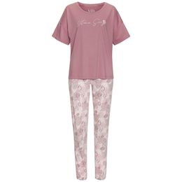 Vivance Pyjama Damen Gr&ouml;&szlig;e XS/S flieder / mauve Winterkleid