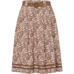 Kr&uuml;ger Kr&uuml;ger Collection Midirock mit Paisley-Muster Natur/Braun (Gr&ouml;&szlig;e: 44)