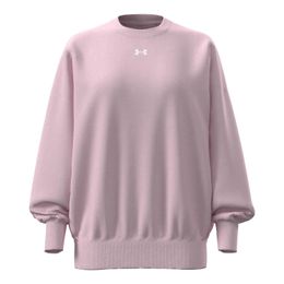 Under Armour Damen Sweatshirt Rival Fleece Prime Pink/White (Gr&ouml;&szlig;e: M)