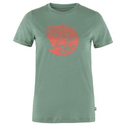 Fj&auml;llr&auml;ven Fj&auml;llr&auml;ven Damen T-Shirt Abisko Wool Fox Patina Green/Brown (Gr&ouml;&szlig;e: L)