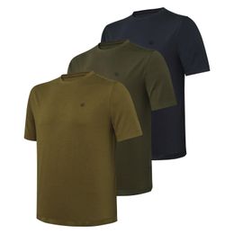 Beretta T-Shirt 3er-Pack Corporate TS Green Stone/Ebony/FDE (Gr&ouml;&szlig;e: S)