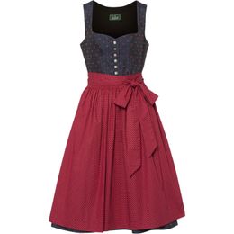 Luis Steindl Midi-Dirndl Marine/Rot (Gr&ouml;&szlig;e: 40)