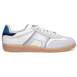 Santoni Low-Top Sneaker - Multicolored Leather Sneakers - Gr. UK_8 - in Wei&szlig; - f&uuml;r Damen