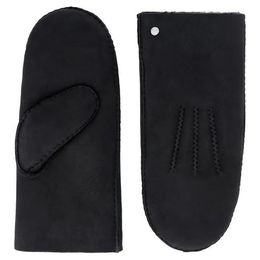 Roeckl Handschuhe - F&auml;ustling Berchtesgaden aus Lammfell - Gr. 8,5 - in Schwarz - f&uuml;r Damen