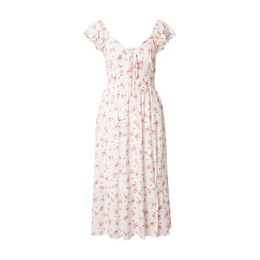 Hollister Kleid Damen Größe 38 grün / pink / rosa / offwhite