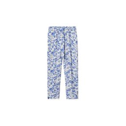 Mango Hose 'Lazo' Damen Gr&ouml;&szlig;e 54 blau / wei&szlig;