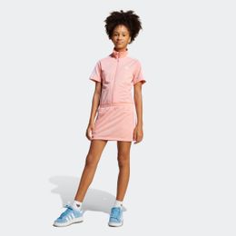 Shirtkleid adidas originals "FIREBIRD DRESS", Mädchen, Gr. 146, N-Gr, pink (semi pink spark), Obermaterial: 100% Polyester, sportlich, Kleider