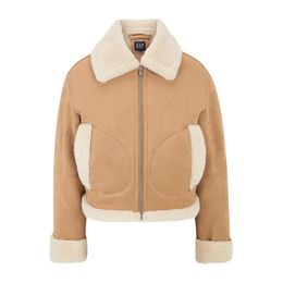 GAP Jacke Damen Größe M hellbraun / weiß